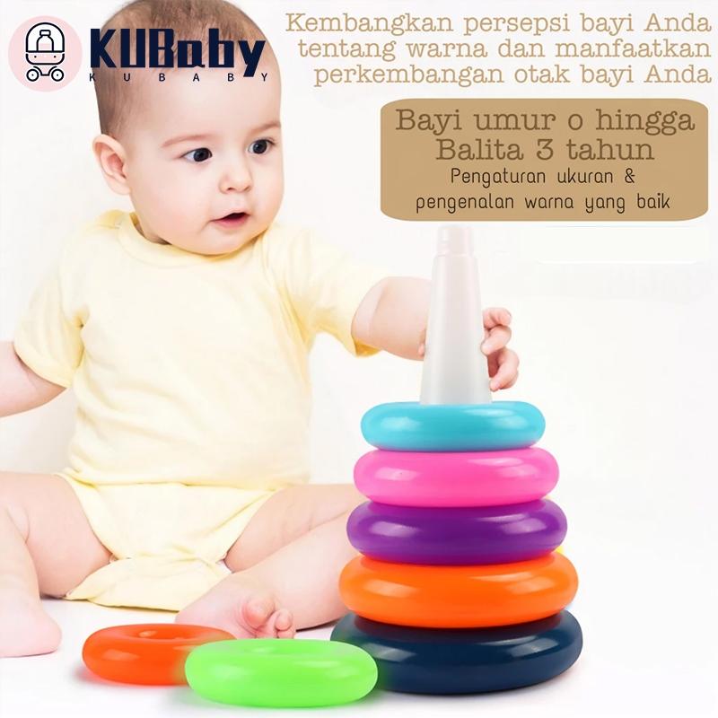 ikubaby Mainan ring donat mainan edukasi anak pengenalan warna - Shop ...