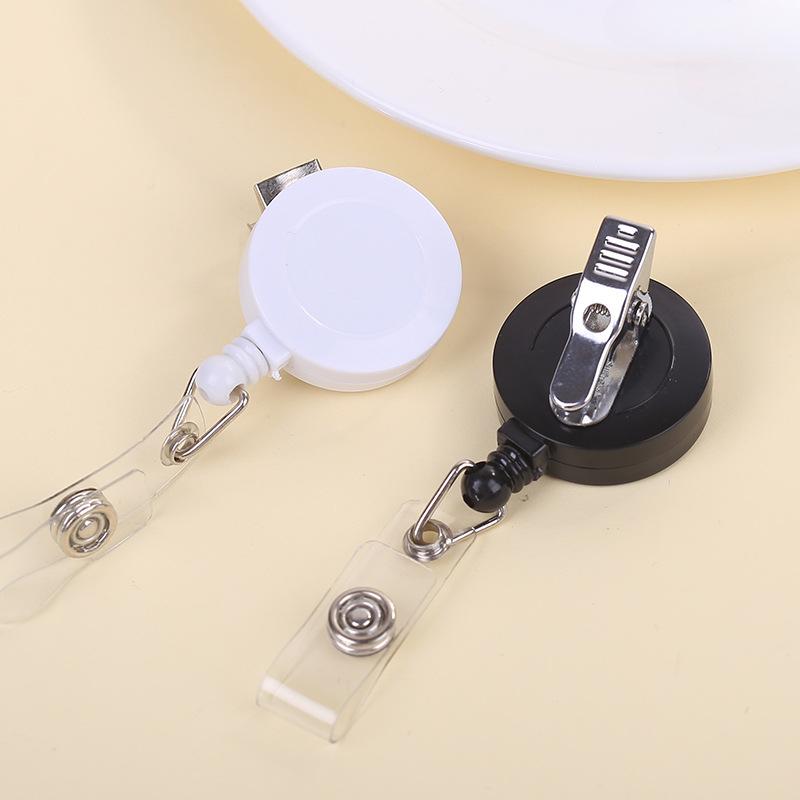 1pc ID Retractable Badge Holder With BadgeClip Retractable Cord ...