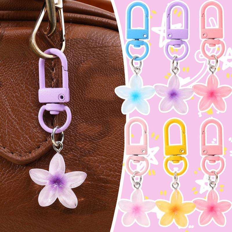 Rantai Kunci Bunga Jeli, Berwarna-warni Manis, Loket Bunga Frangipani ...