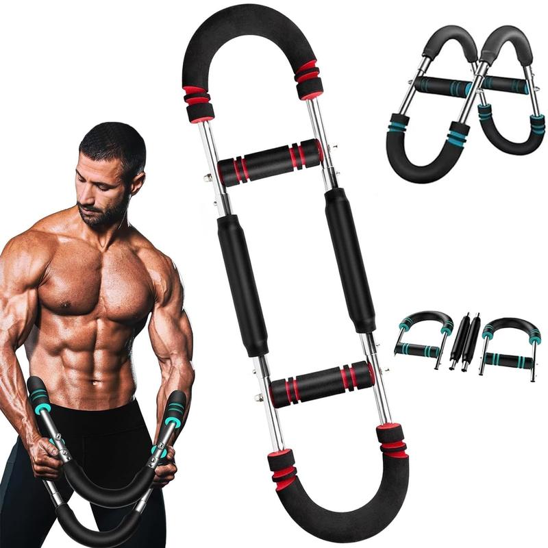 Arm Trainer, 60-110Lbs, 5 Levels Adjustment Power Torsion Bar，Chest ...