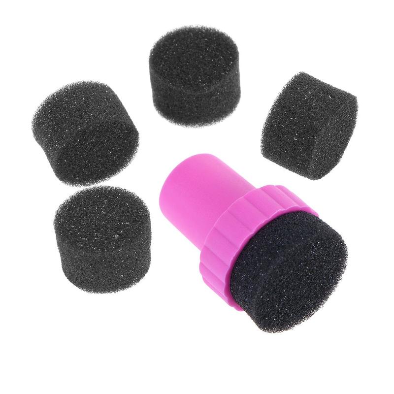 Nail Sponge Polish Stamper Checkered Sponges Kits Seal Suite - TikTok ...