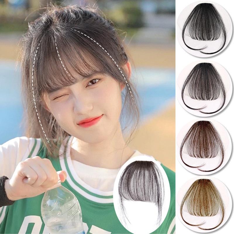 Potongan Rambut Palsu, Gaya Jepun dan Korea, Poni Nipis, dengan ...