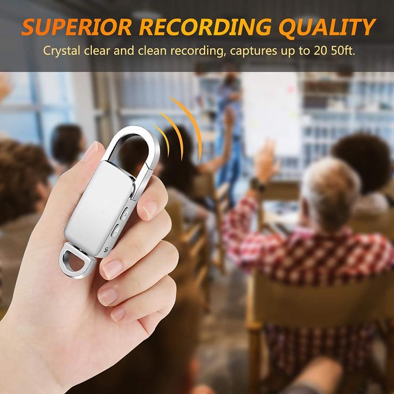Mini Voice Recorder Keychain 8GB USB Digital Audio Recording - TikTok ...