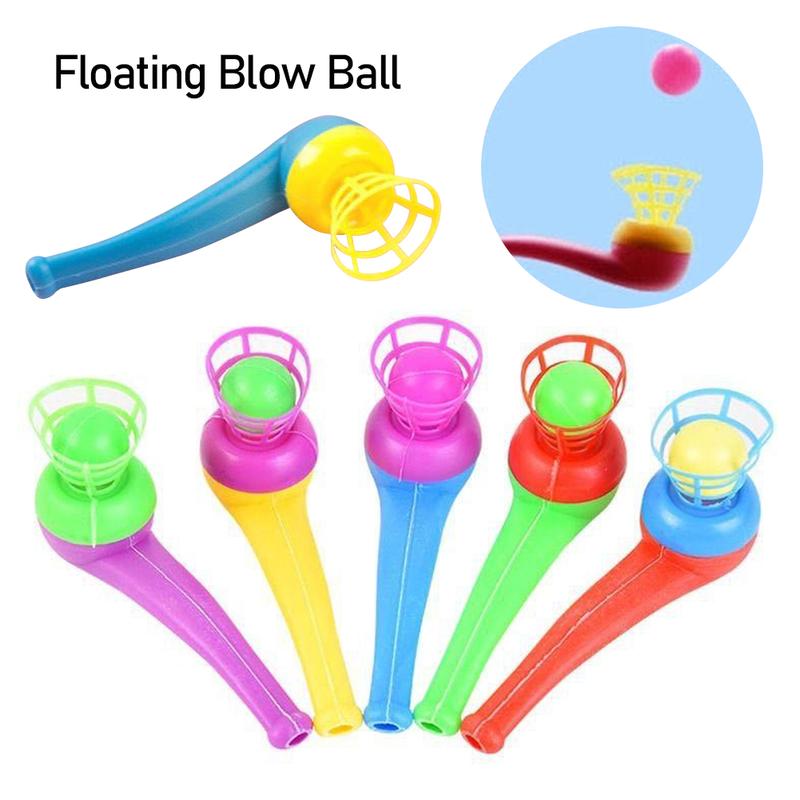 Kids Magic Tricks Floating Blow Balls Tube Toy Traditional Plastic ...