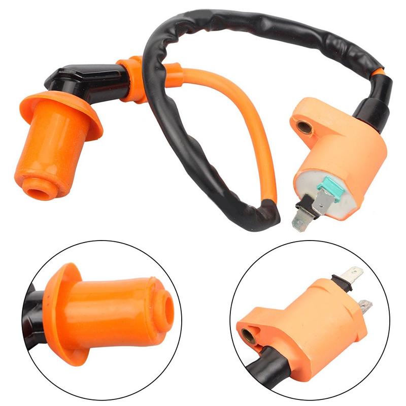 Ignition Coil For GY6 150CC 50CC 125CC Scooter ATV Orange Performance ...