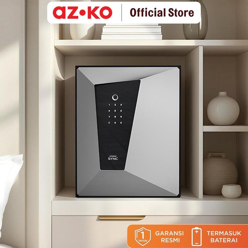 AZKO Krisbow Sync Smart Brankas Besi Layar Sentuh Fdb-45 Safe Touch ...