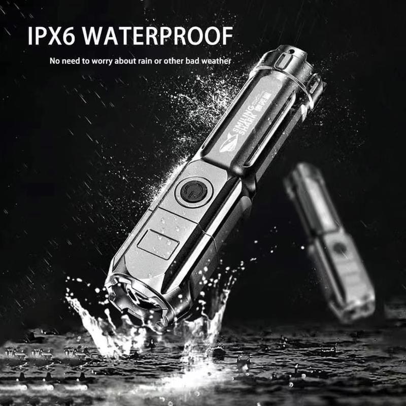 In Stock T6 USB Rechargeable Super Bright Zoom Tactical Led Flashlight ...