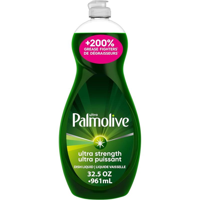 Palmolive Ultra Strength Liquid Dish Soap, Original Green, 32.5 ...