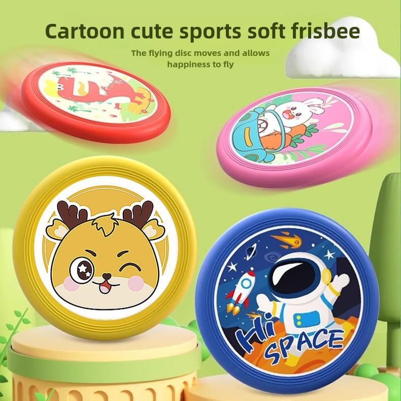 Cartoon flying disc, soft frisbee for kids, plastic flying disc for ...