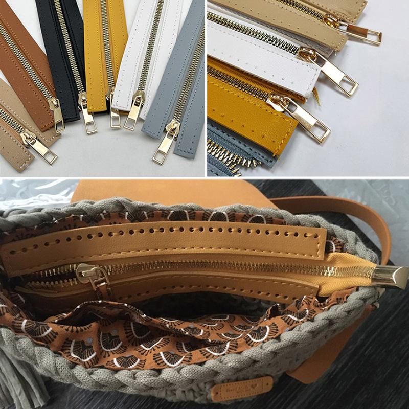 Zip Logam, 30cm, Kulit PU, Untuk Jahit Beg Tangan dan Kraf, Jahit ...