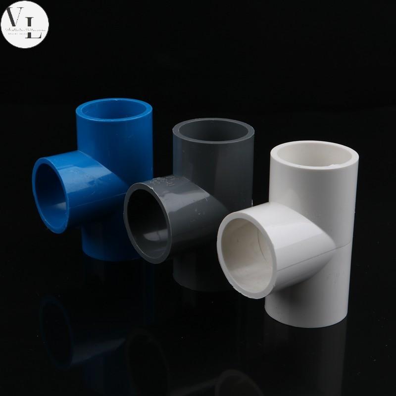VL 1pc PVC Tee Connector DIY PVC Pipe Joint PVC Pipe Fitting Connector ...