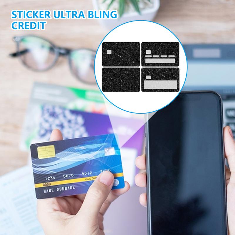 Debit Card Stickers 4pcs Removable Bling Card Skins Covering - TikTok ...
