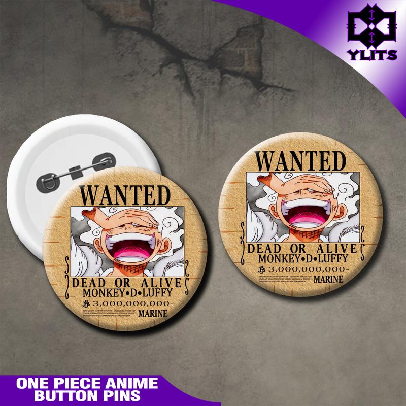 One Piece Button Pins, 2.25" Anime Collectibles for Backpacks, - TikTok ...
