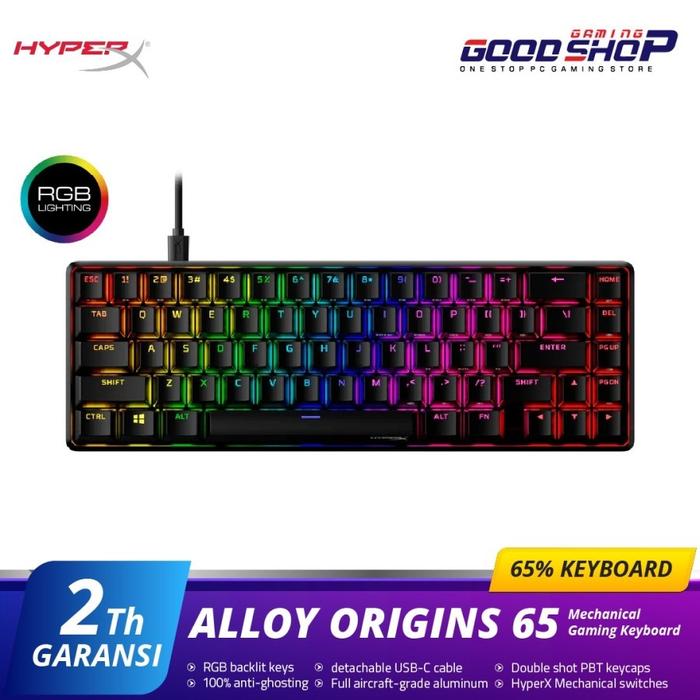 Promo HyperX Alloy Origins 65 - Mechanical Gaming Keyboard - Aqua ...