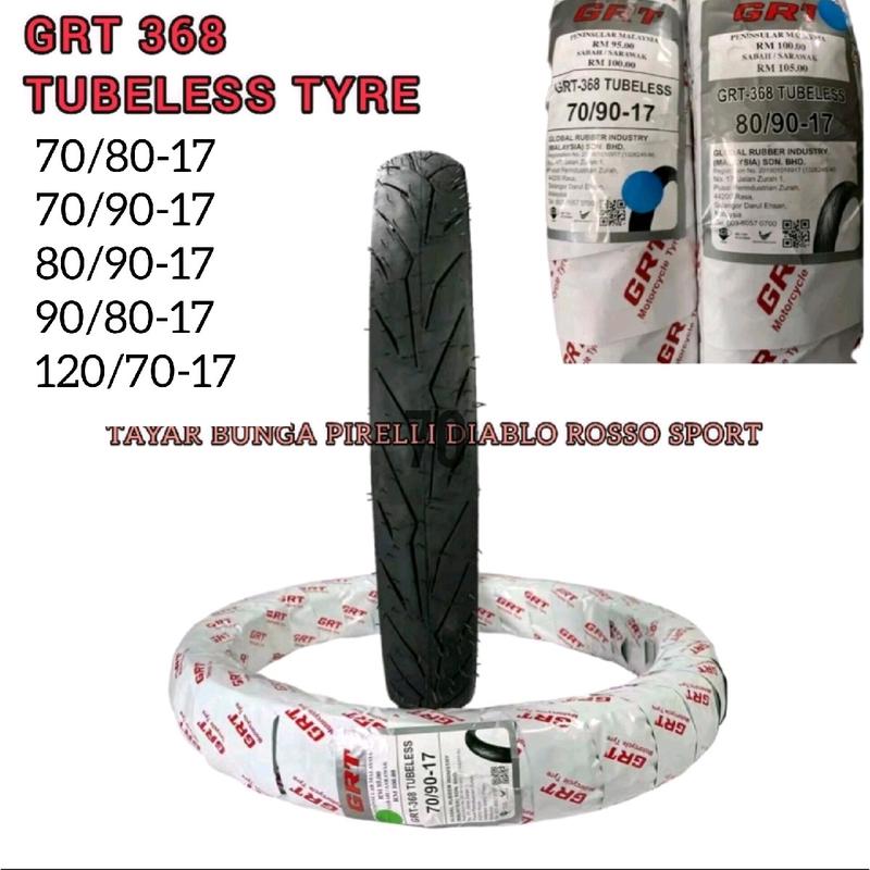 TYRE GRT 368 TAYAR TANPA TIUB TUBELESS BUNGA DIABLO ROSSO SPORT ...