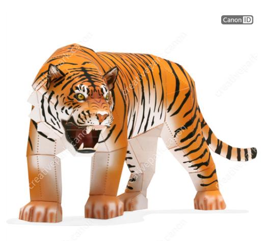 Jual MACAN TIGER BINATANG ANIMAL PAPERCRAFT MINIATUR ACTION FIGURE DIY ...