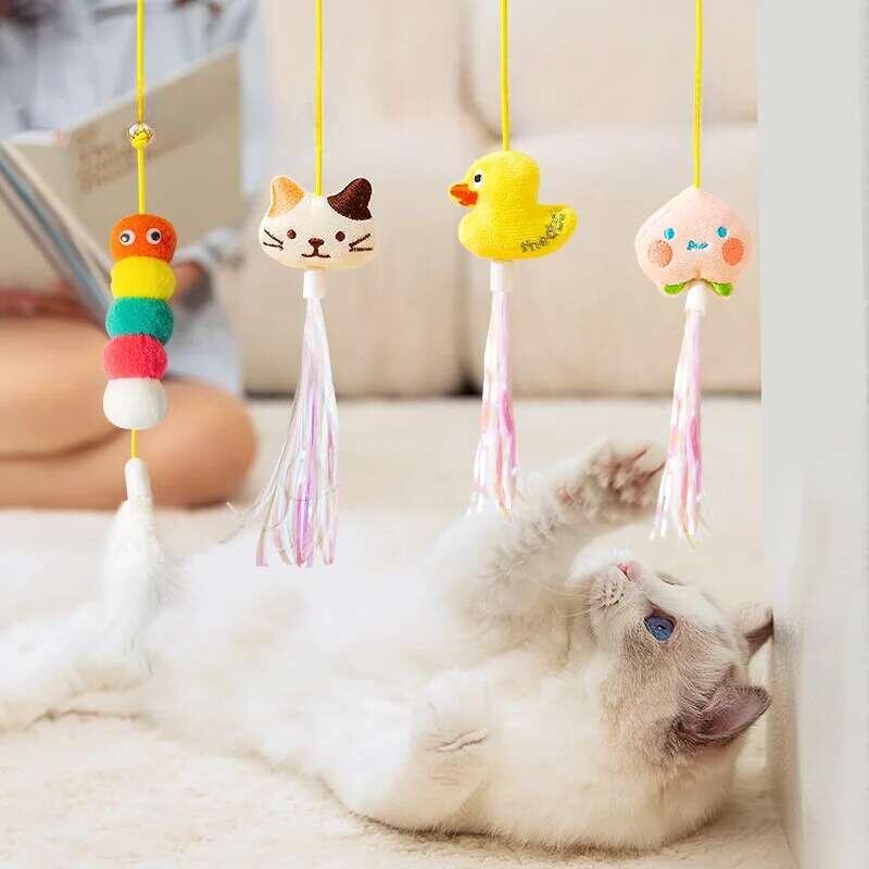 Toys for Fun Interactive Swinging Hanging Doors Cat sing Stick - TikTok ...