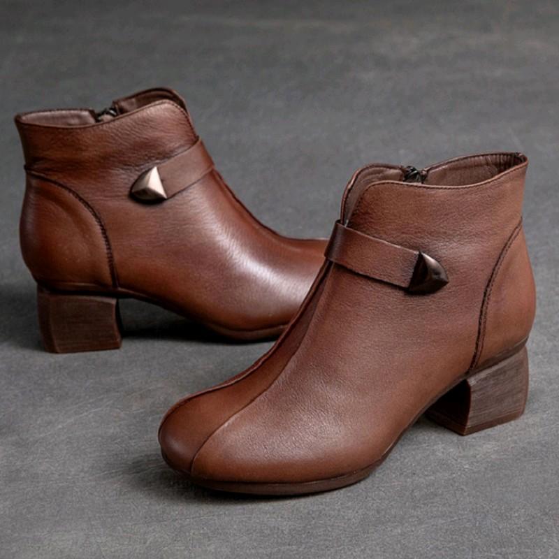 Sepatu Wanita Boots Martin Kulit Asli Import Original PDH Mewah Kerja ...