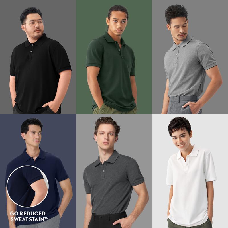 GQ Perfect Polo - Classic Collection เสื้อโปโลสะท้อนน้ำ อำพรางคราบ ...