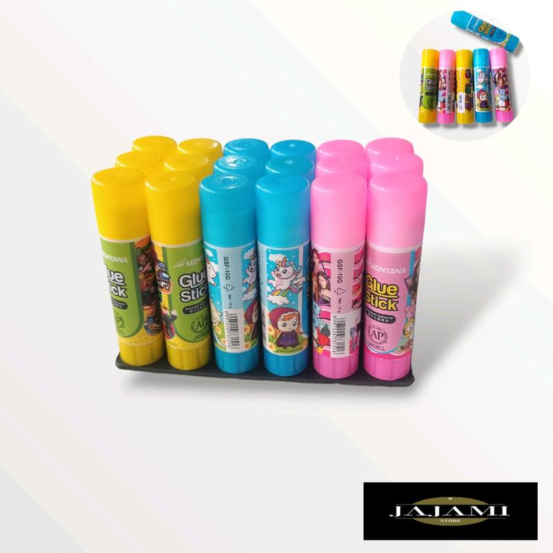 (Promo )satu pak Lem Glue Stick isi 24 pcs/Lem Kertas Anak Karakter ...