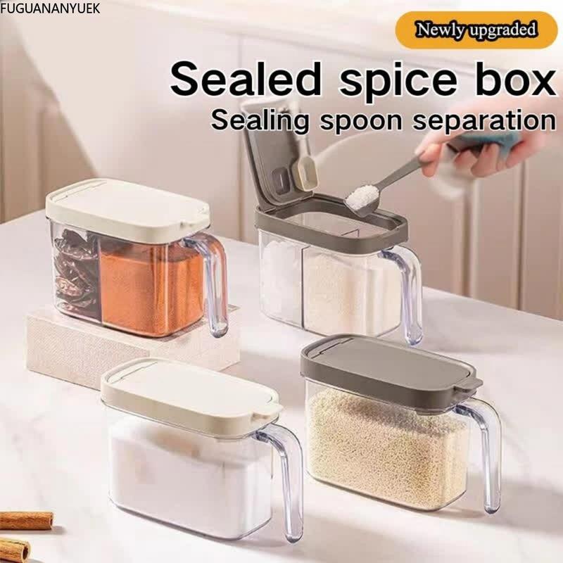 Automatic Flip-Top Seasoning Box Set - Kitchen Spice Storage - TikTok ...