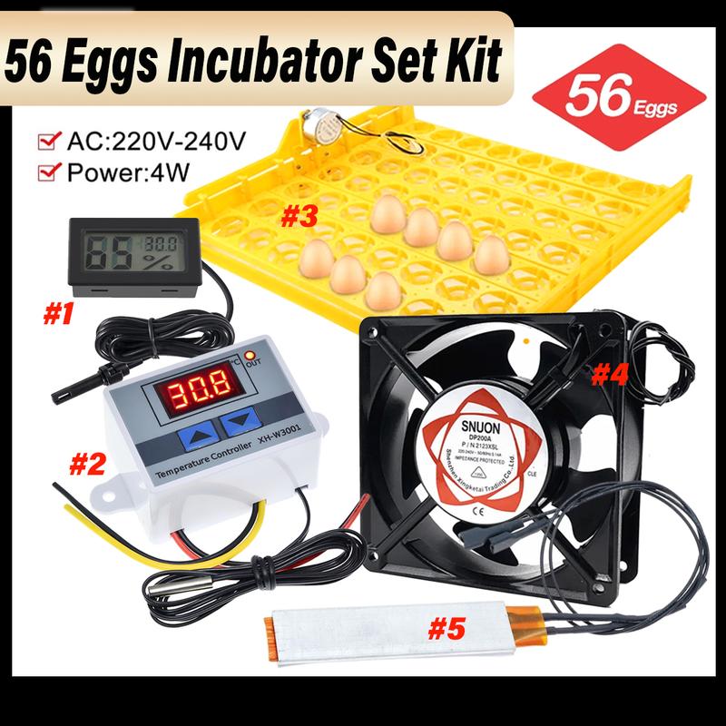 DIY Incubator Bundle Kit XH-W3001/STC-1000 Thermostat for Incubator ...