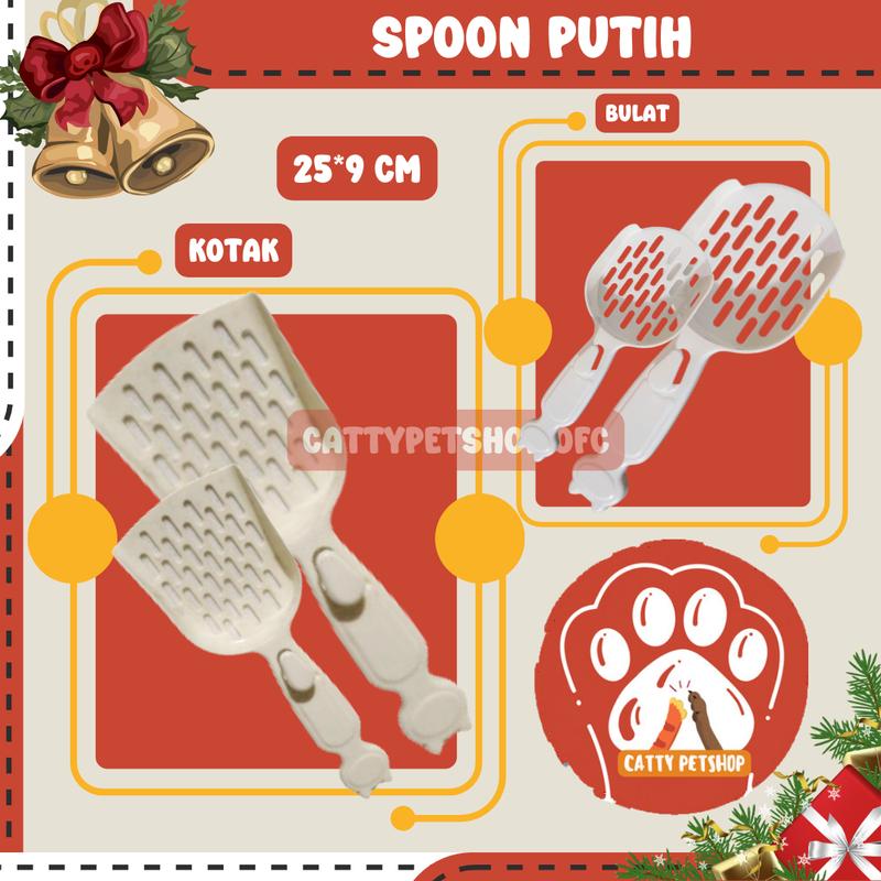 [CATTYPETSHOP] scoop poop SPOON PUTIH alat pengangkat kotora - Shop ...