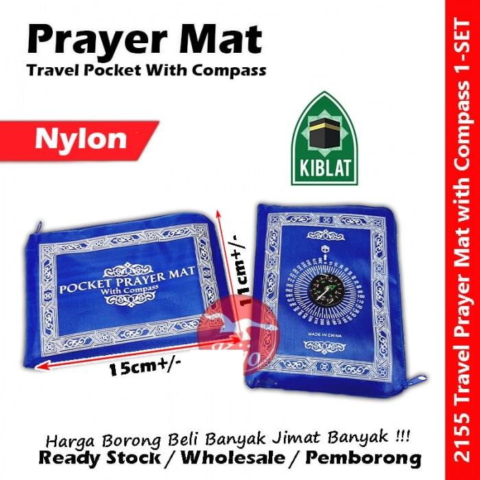 Pocket Prayer Mat with Compass 60*100cm Nylon Waterproof KIBLAT ...