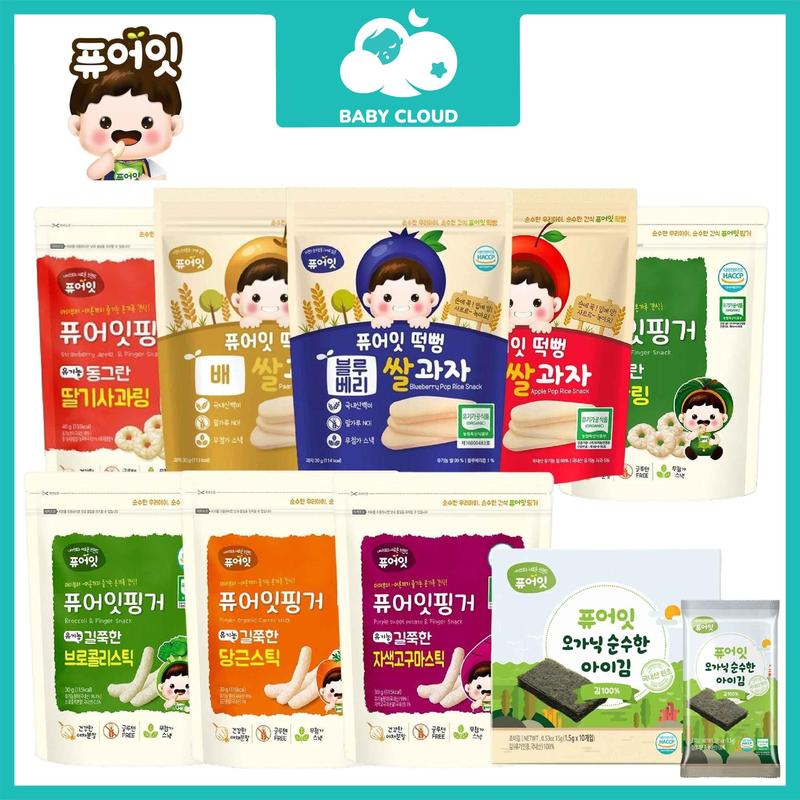 Pure Eat Organic Baby Kids Rice Snack Carrot | Cabbage | Blueberry ...