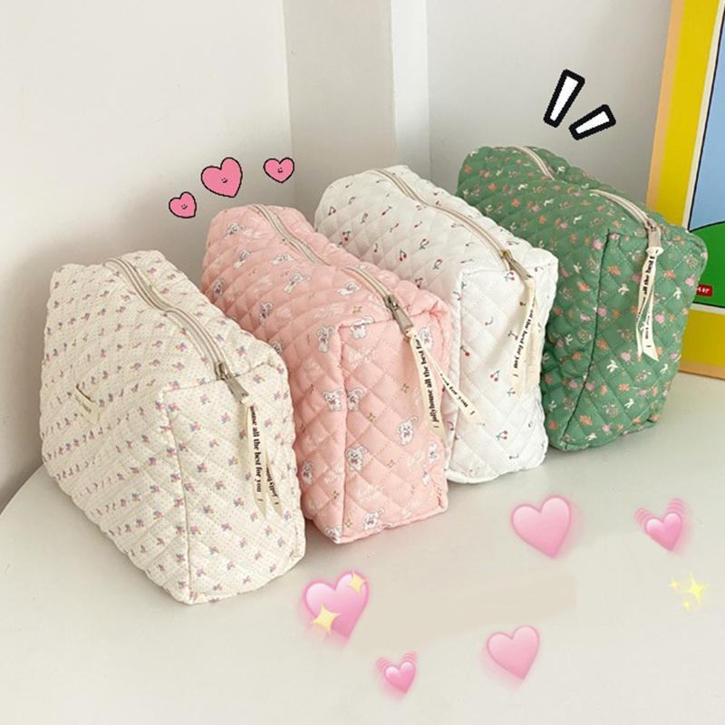 Cosmetic Bag Large Travel Storage Bag Women's Beautiful Floral Toiletry ...