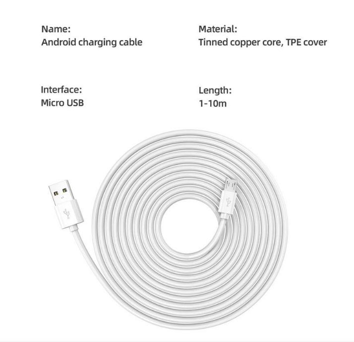 【WARRANTY】3M/5M/10M Long Durable Android USB Cable Power Cor - TikTok Shop Malaysia