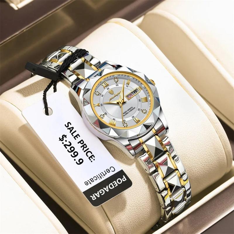 New POEDAGAR Womens Watches Top Brand Luxury Week Date Quart - TikTok ...