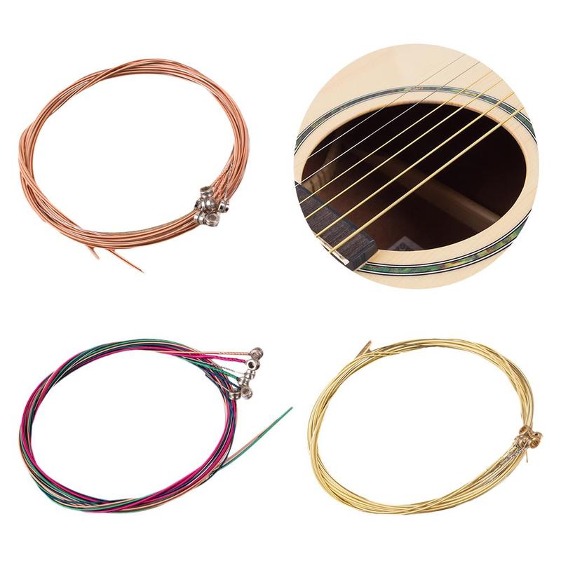 Pure Copper Strings Acoustic Guitar String Set Musical Accessories ...