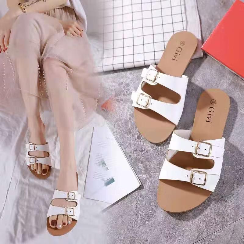【SAK.FOOTWEAR】Fashion slipper sandals Ladies casual Korean version ...