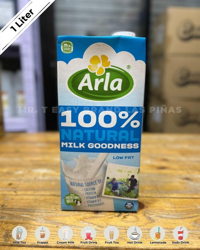 ARLA LOW FAT MILK 1 Liter for coffee, shakes, breakfast, sauces ...