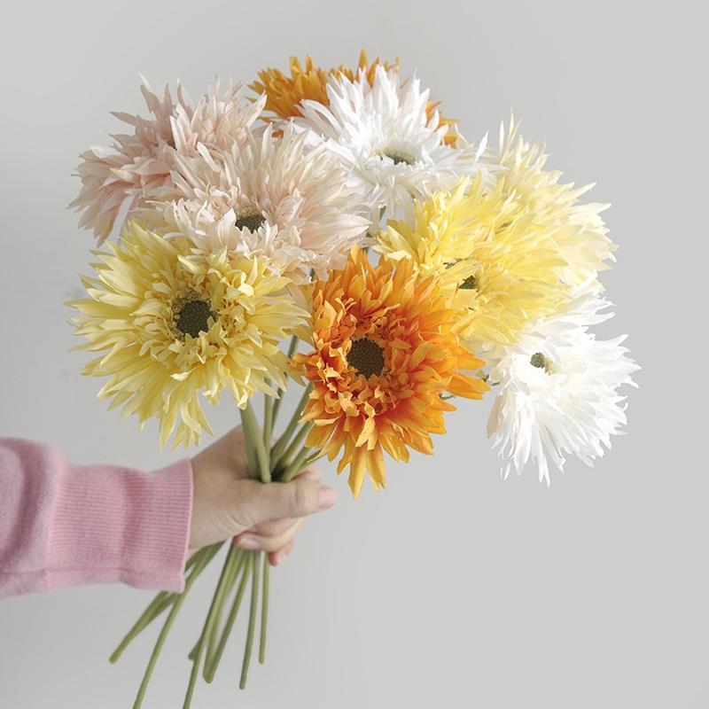 1 pcs Artificial brushed gerbera, raw edge fulanga daisy fak - TikTok ...