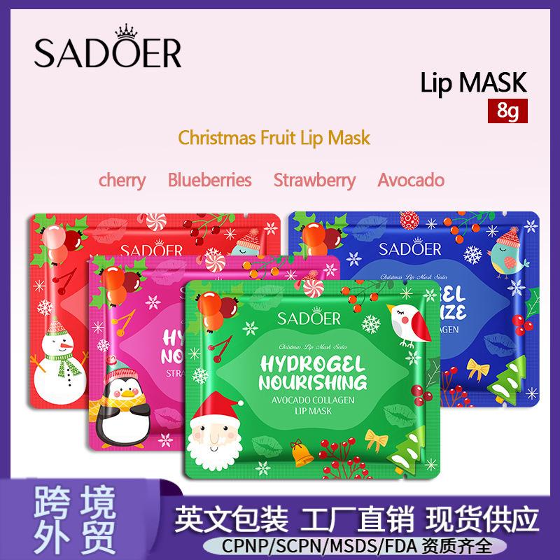 SADOER Christmas Avocado Collagen Lip Mask Anti-Chap Lip Mas - TikTok ...