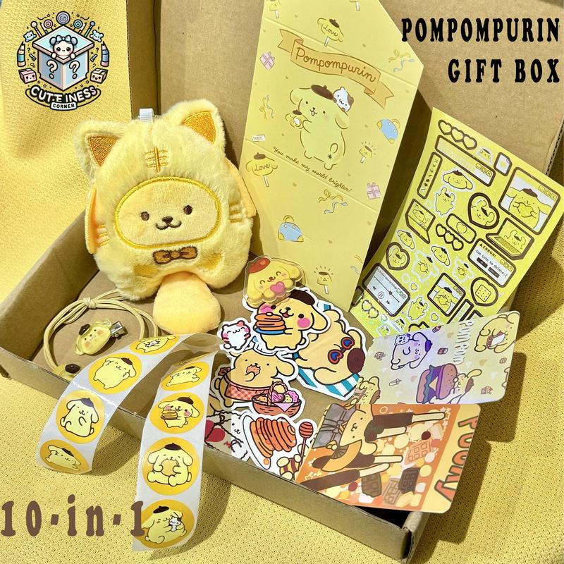 Sanrio Value Pack: Pompompurin 10-Item Gift Box - A Perfect Surprise ...