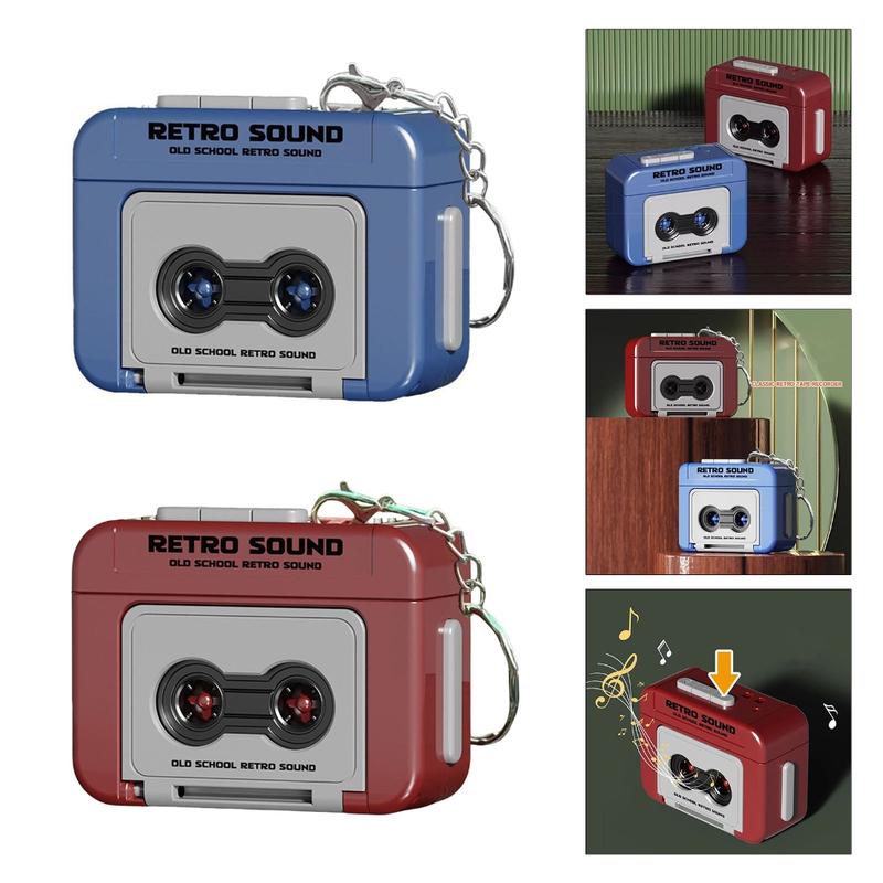 Vintage Tape Recorder Keychain Small Recordable Cassette Recorder ...