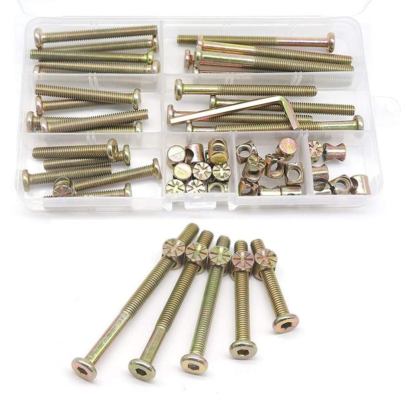 Set Pelbagai Nat dan Bolt Bolt Tong, 50pcs, Skru Penutup Soket - TikTok ...