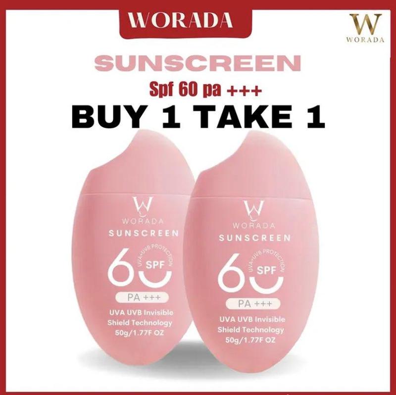 Buy 1 Take 1 Worada SPF60+++ Sunscreen Sunblock Whitening Cream ...