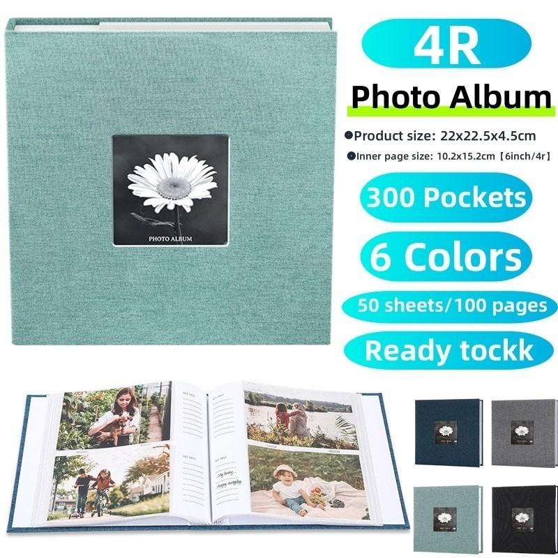 6inch/4r Photo Album 4x6 with 300/200 Pockets Slip-in Pictur - TikTok ...