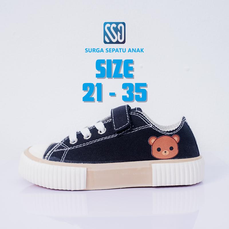 Sepatu Anak Sekolah TK SD Motif Beruang terbaru model prepet - Shop ...