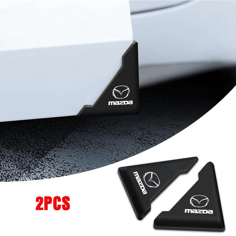 2PCS Silicone Car Badges Door Corner Cover Bumper Crash Scratch ...