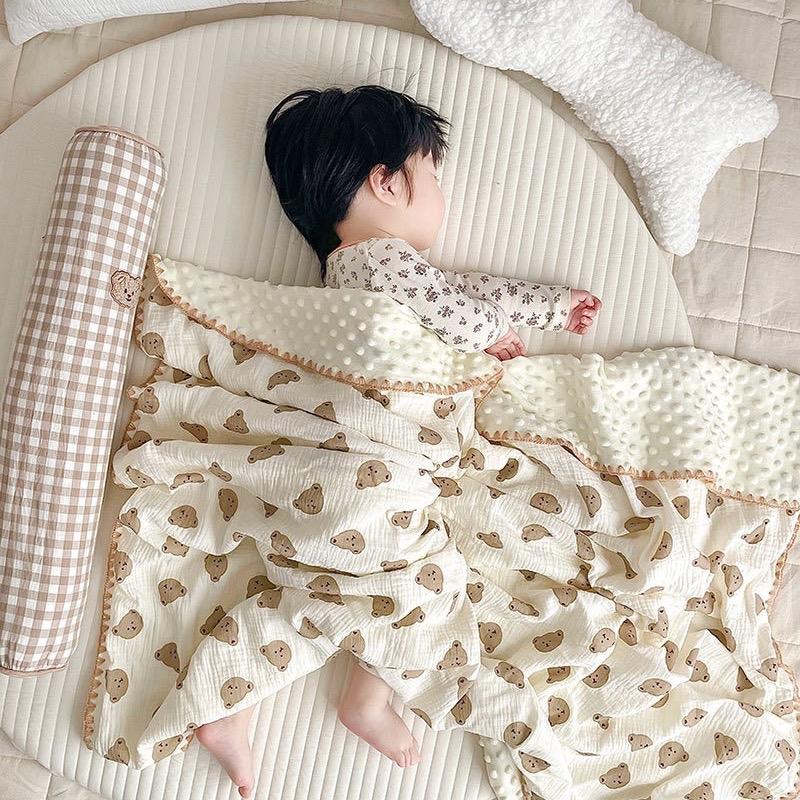 Chăn Hạt Đậu Muslin 2 Lớp KT 100x 100cm Zeloo - Himom Thích - TikTok ...