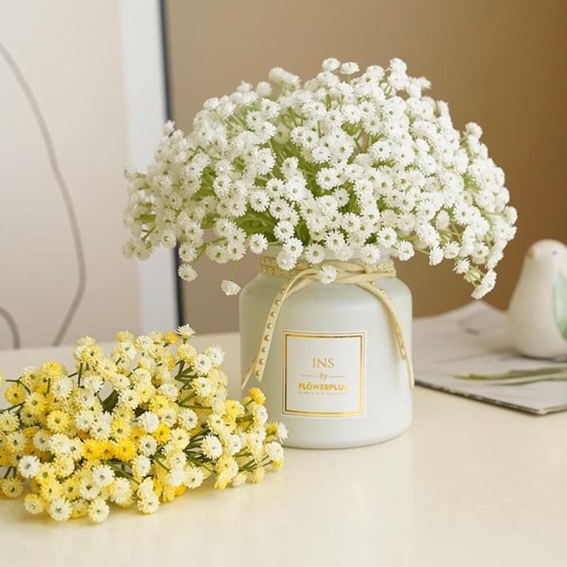 Bunga kayu putih Babysbreath, Daisy Kecil, lavender, bunga sutera ...