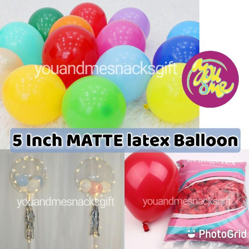 5 inch Balloon /5 inch Matte latex Balloon / Bobo balloon small ...