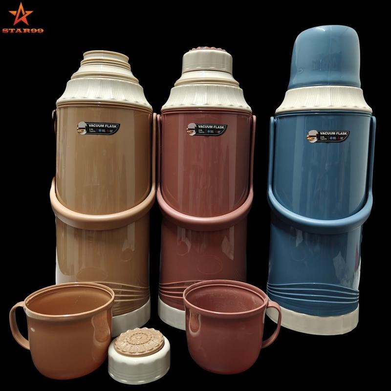 Thermos 2.2L High Quality Plastic Thermos Bottle Double Wall - TikTok ...