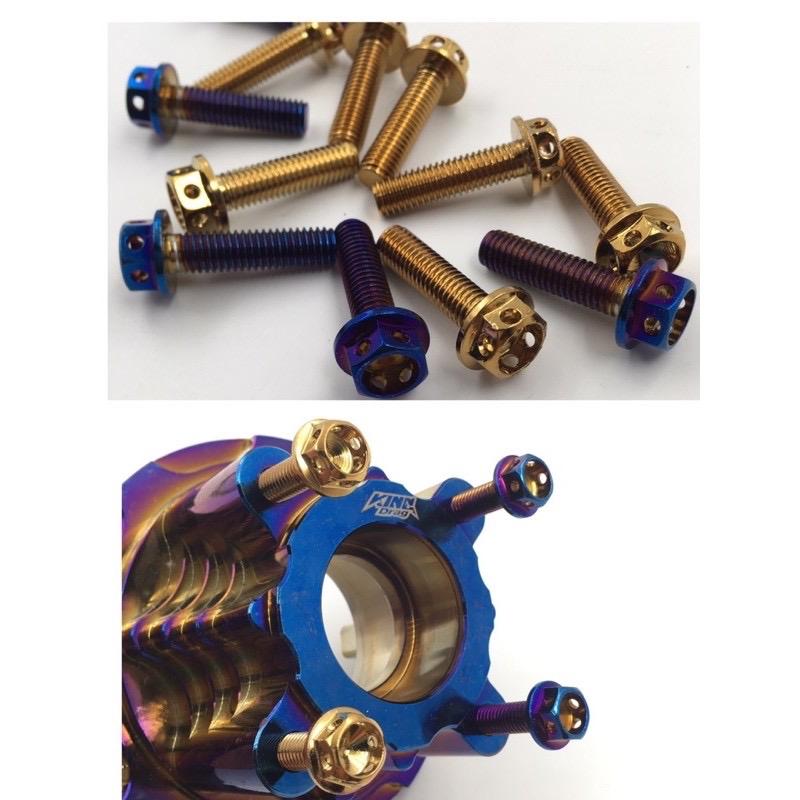 (1BIJI) SCREW SPROCKET SKRU SPOKET TITANIUM GOLD SKRU HUB SCREW ...