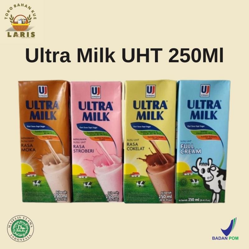 Ultra Milk UHT 250Ml (Tersedia 4 Varian) - Shop | Tokopedia